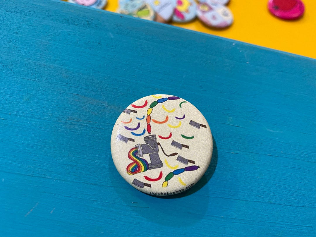 1.25 Button Meat Rainbow pack of 10 - Etsy