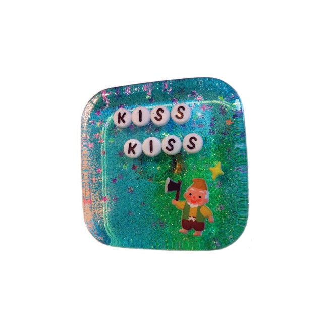 Postcard: Kiss Kiss | Etsy