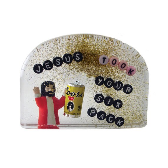 Postcard Jesus Took Your Six Pack | Etsy