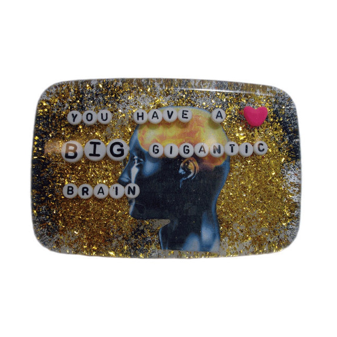 Postcard You Have a Big Gigantic Brain - Etsy