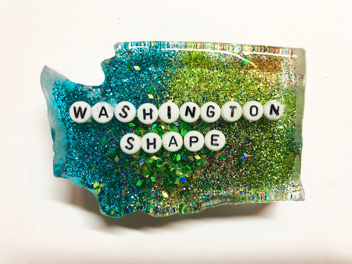 Washington Shape Shower Art CUSTOM - Etsy
