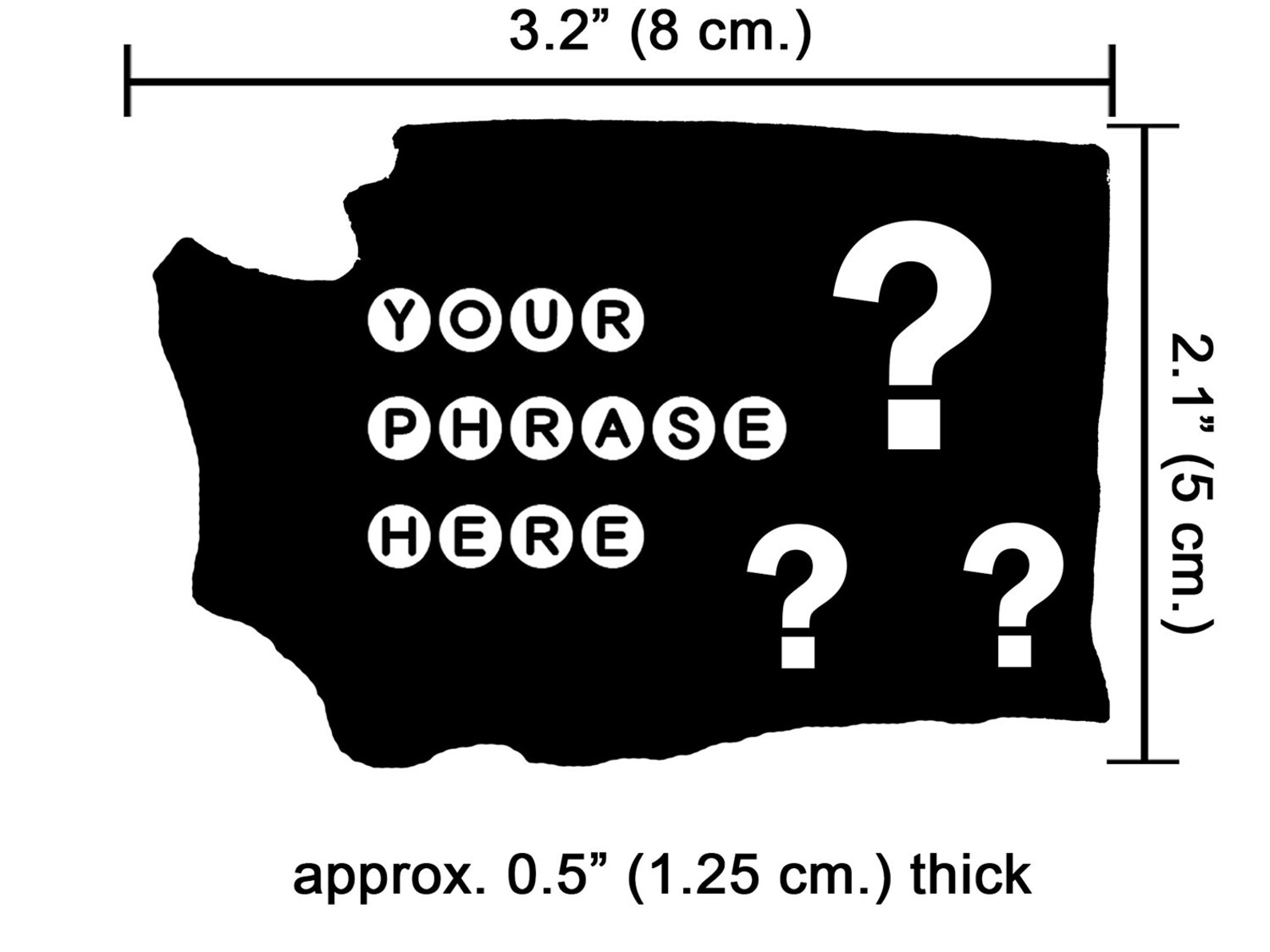 Washington Shape Shower Art CUSTOM - Etsy