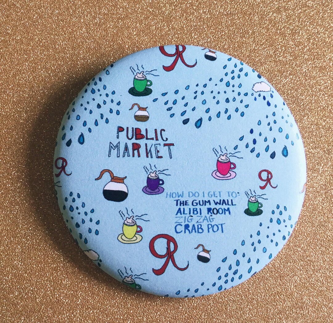 2.25 Inch Seattle Magnet Fridge Magnet, Refrigerator Magnets, Pike ...