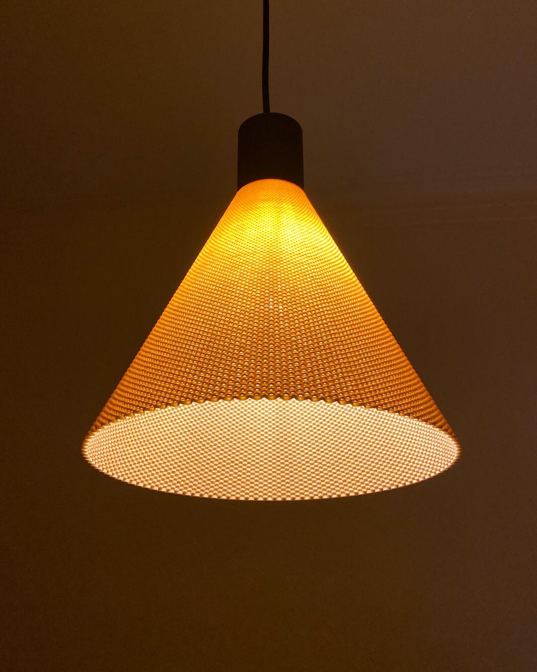3D Printed Lampshade Pendant Light - Dega Design by Lunfardo - Etsy