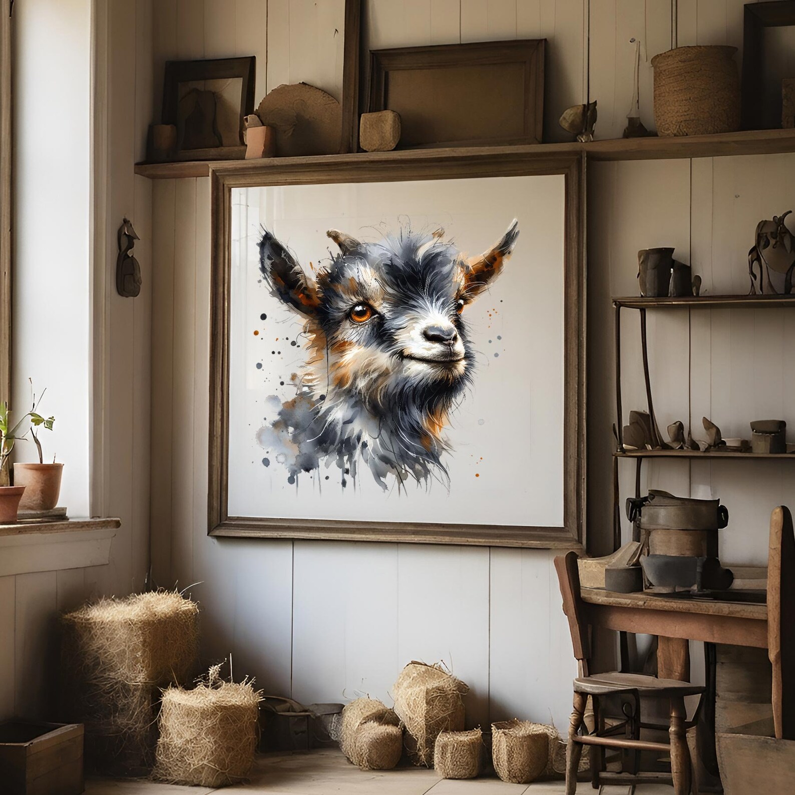 Watercolor Cute Animals, Baby Animals PNG, Nursery Clipart, Colorful ...