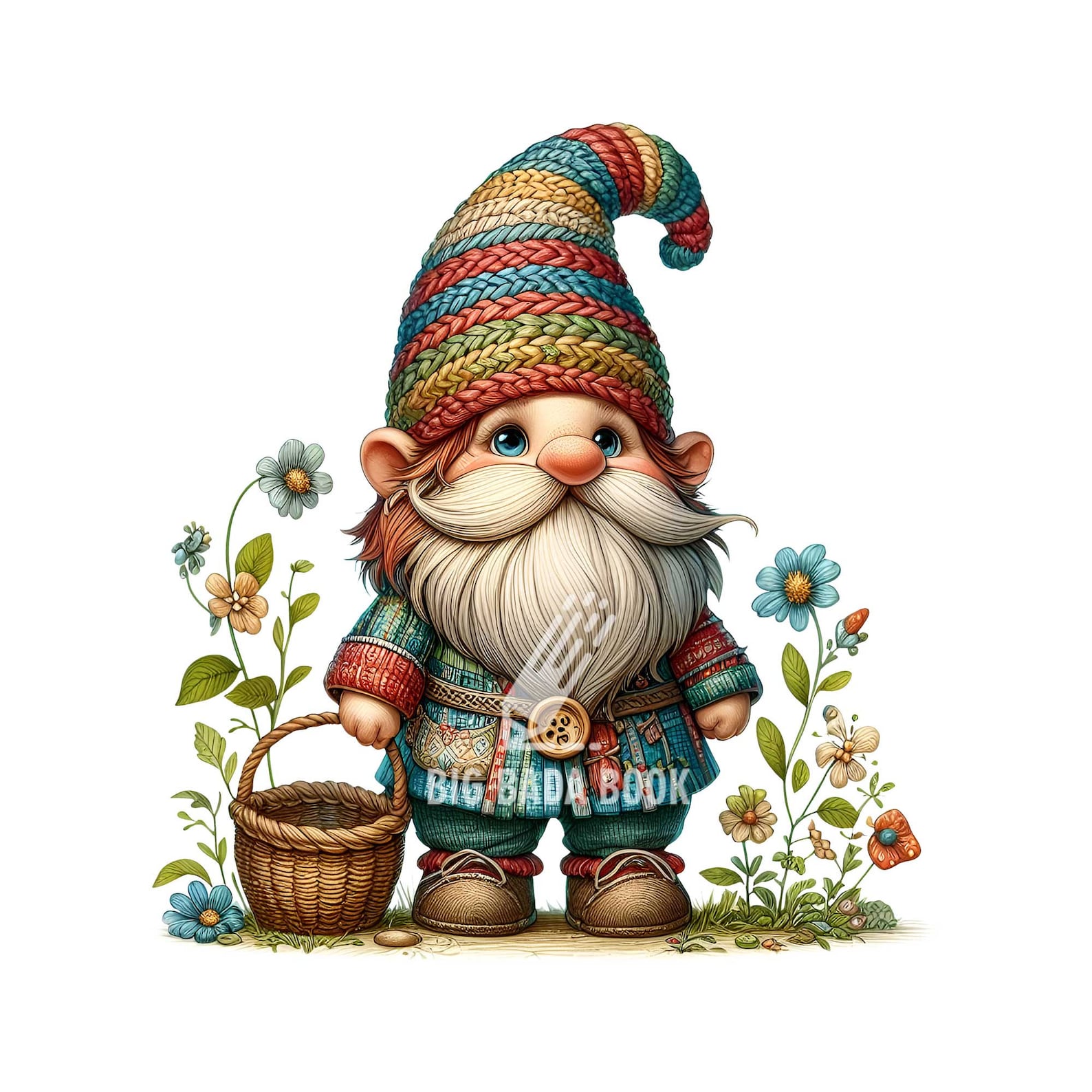 Cute Garden Gnome, Gnome Clipart Bundle, PNG - Etsy