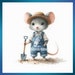 Little Mouse in Overalls - Etsy