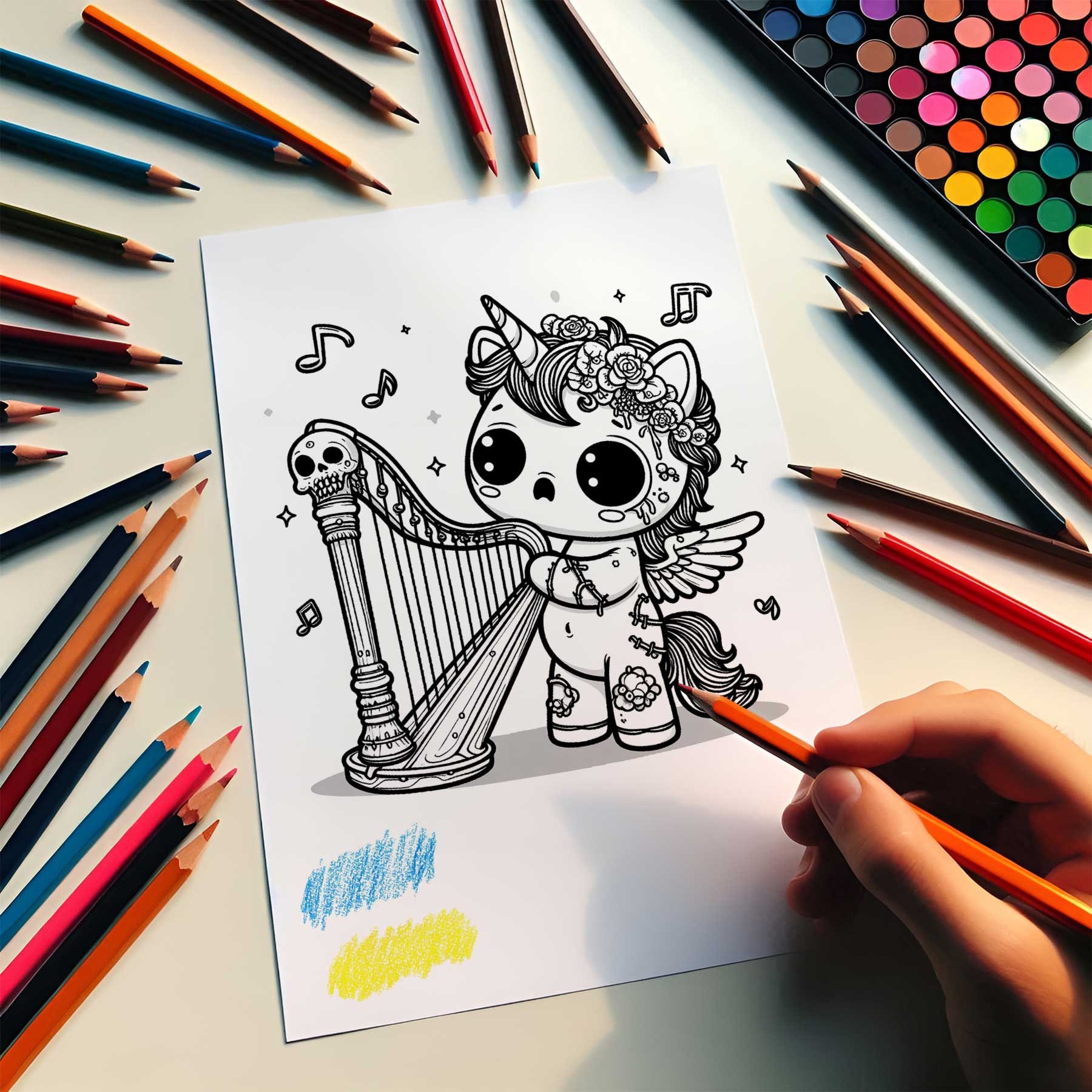 Unicorn Zombie Coloring Pages: Fun Art for Kids & Adults (PDF Download ...