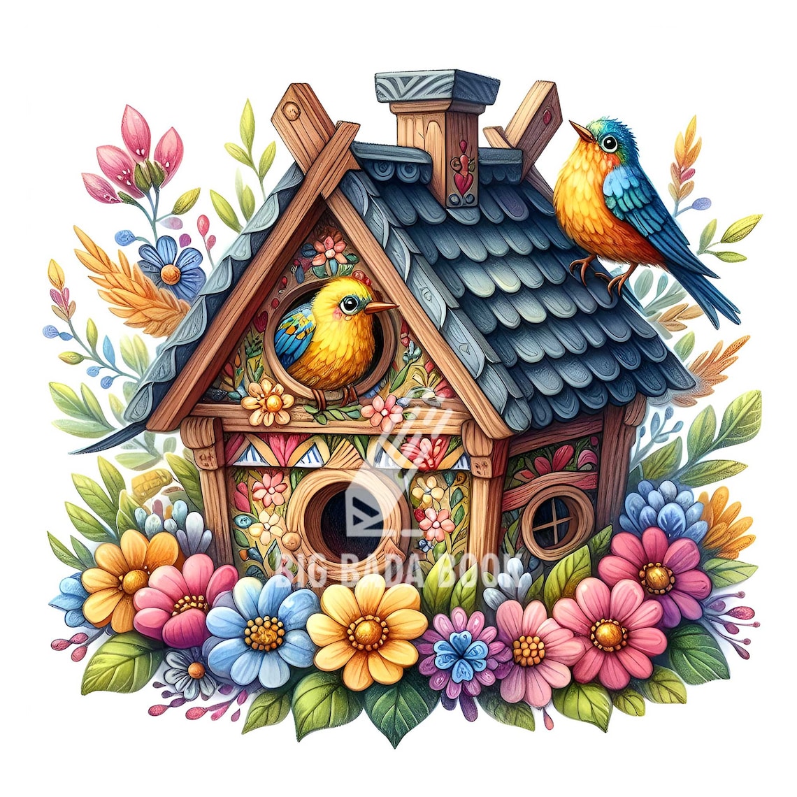Birdhouse Clipart Bundle - Etsy