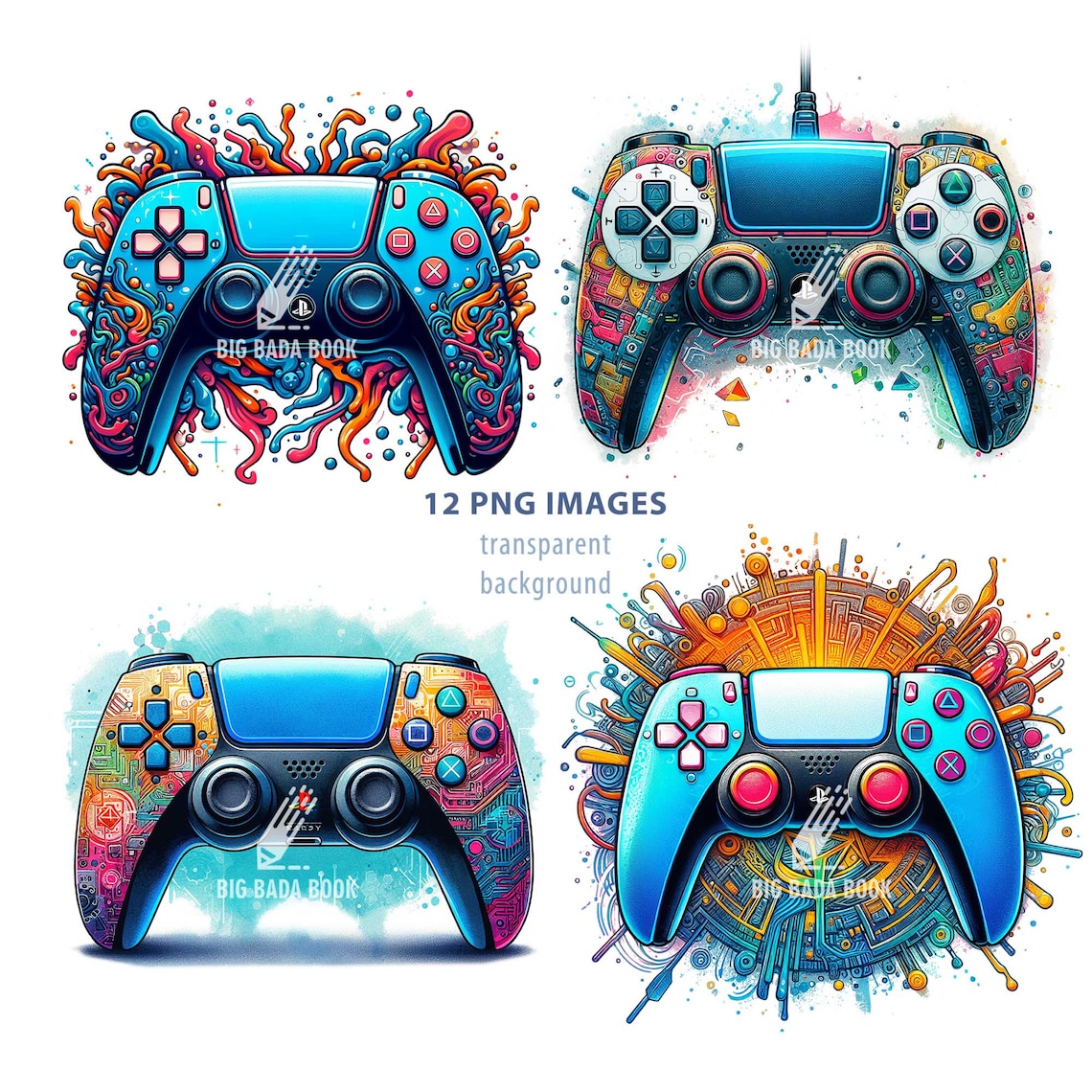 Game Controller Clipart, High Quality PNG for Crafts & Design, Digital ...