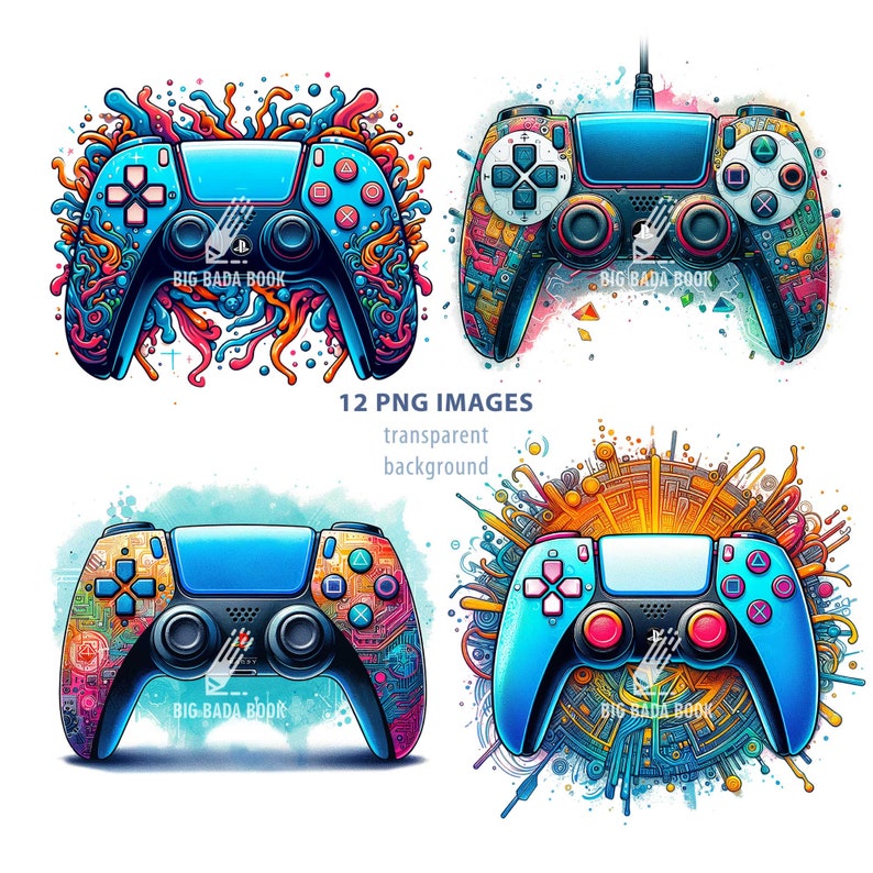 Game Controller Clipart, High Quality PNG for Crafts & Design, Digital ...