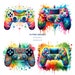 Game Controller Cliparts for Gamers | Digital Paper Crafts & Mixed ...