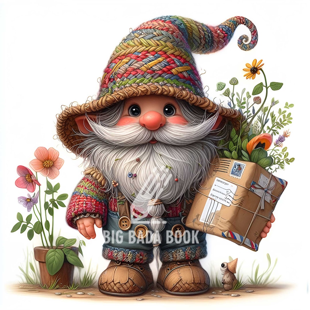 Garden Gnome Clipart Bundle - Summer Gnome Graphics for Sublimation ...
