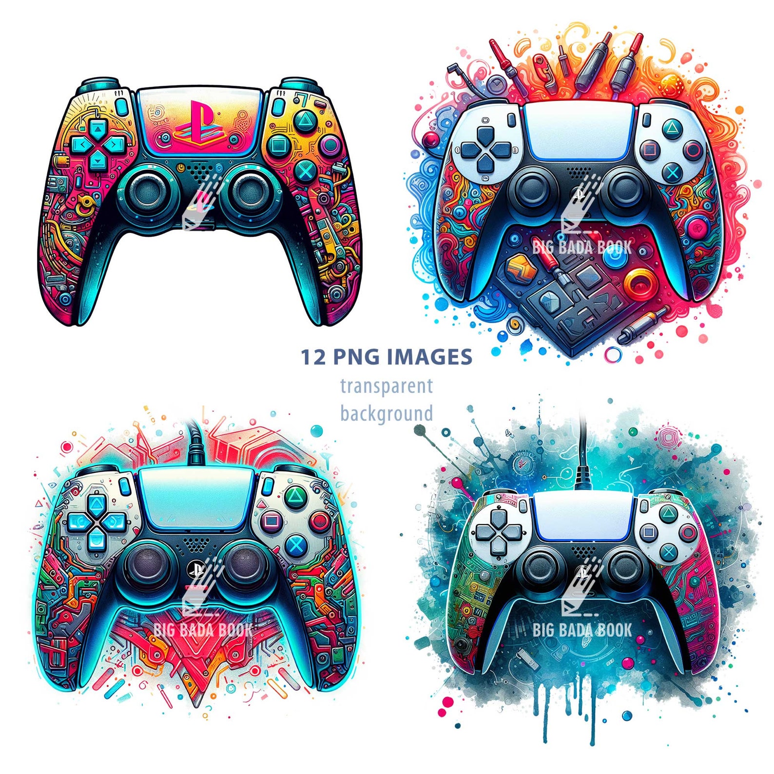 Game Controller Clipart, High Quality PNG for Crafts & Design, Digital ...