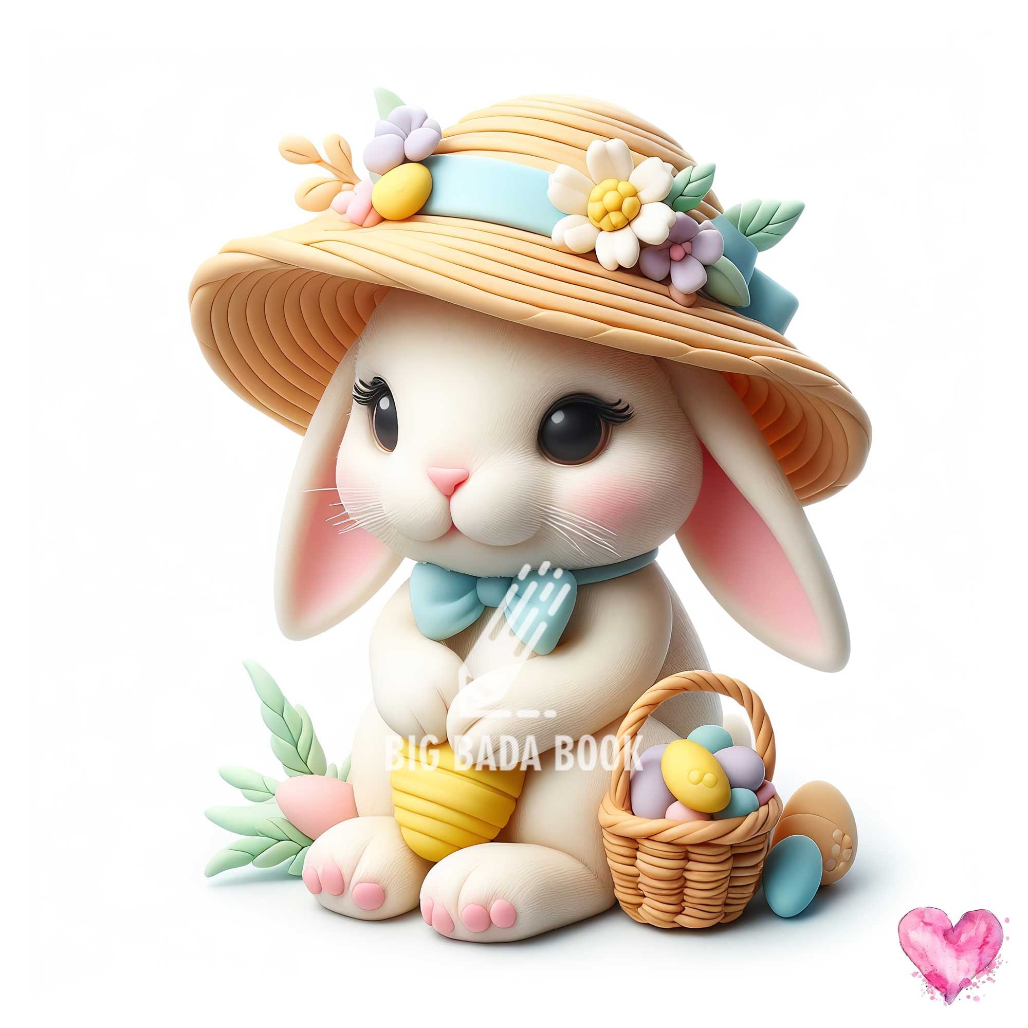Cute Easter Bunny Clipart 12 High Quality Jpgs - Etsy