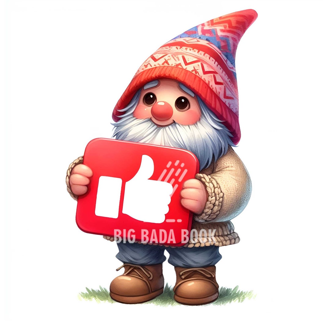 Cute Gnome Decor PNG for Social Network Adorable Gnome Graphics ...