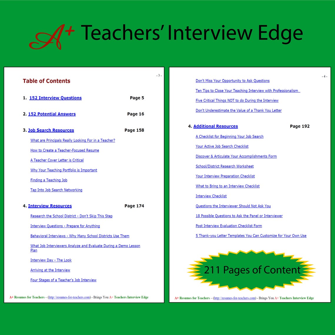 A+ Teachers' Interview Edge: Master Education Interview Questions ...
