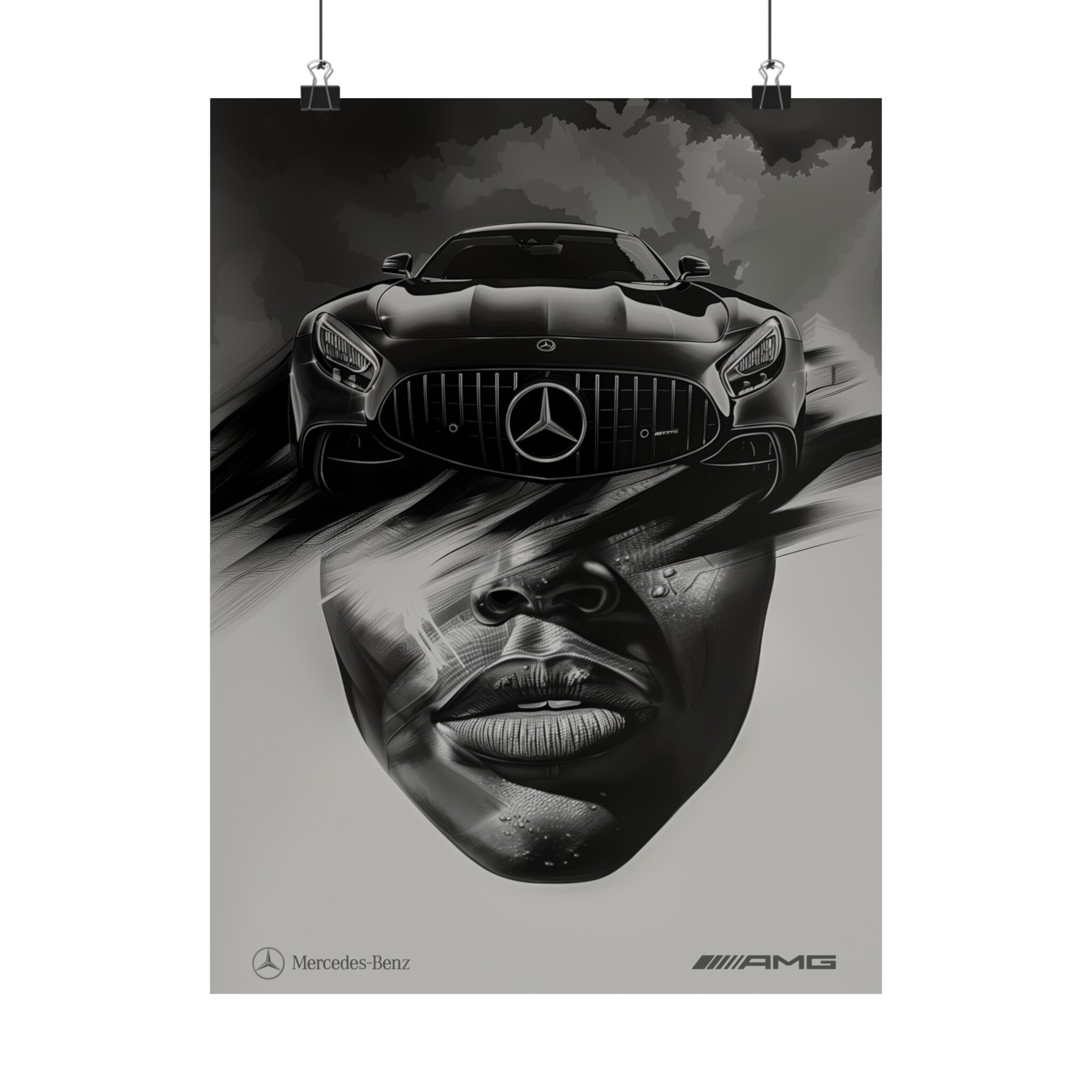 Mercedes AMG GT R Poster Mercedes Poster Matte Vertical Posters Super ...