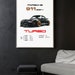 Porsche 911 Turbo Poster Matte Vertical Posters Print, Boys Room Decor ...