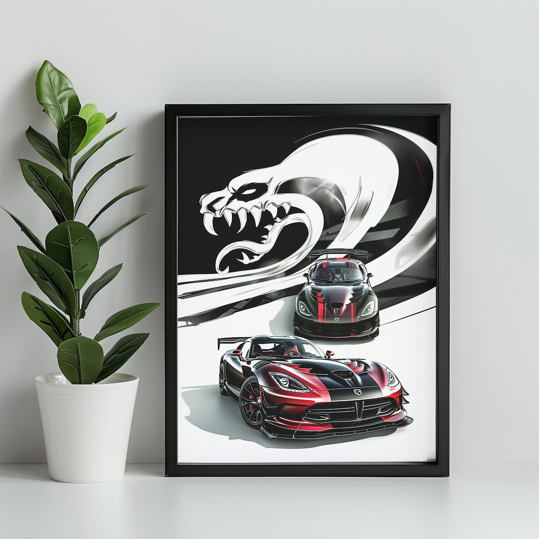 Dodge Viper Viper Poster Digital Download Super Car Print Art Print ...