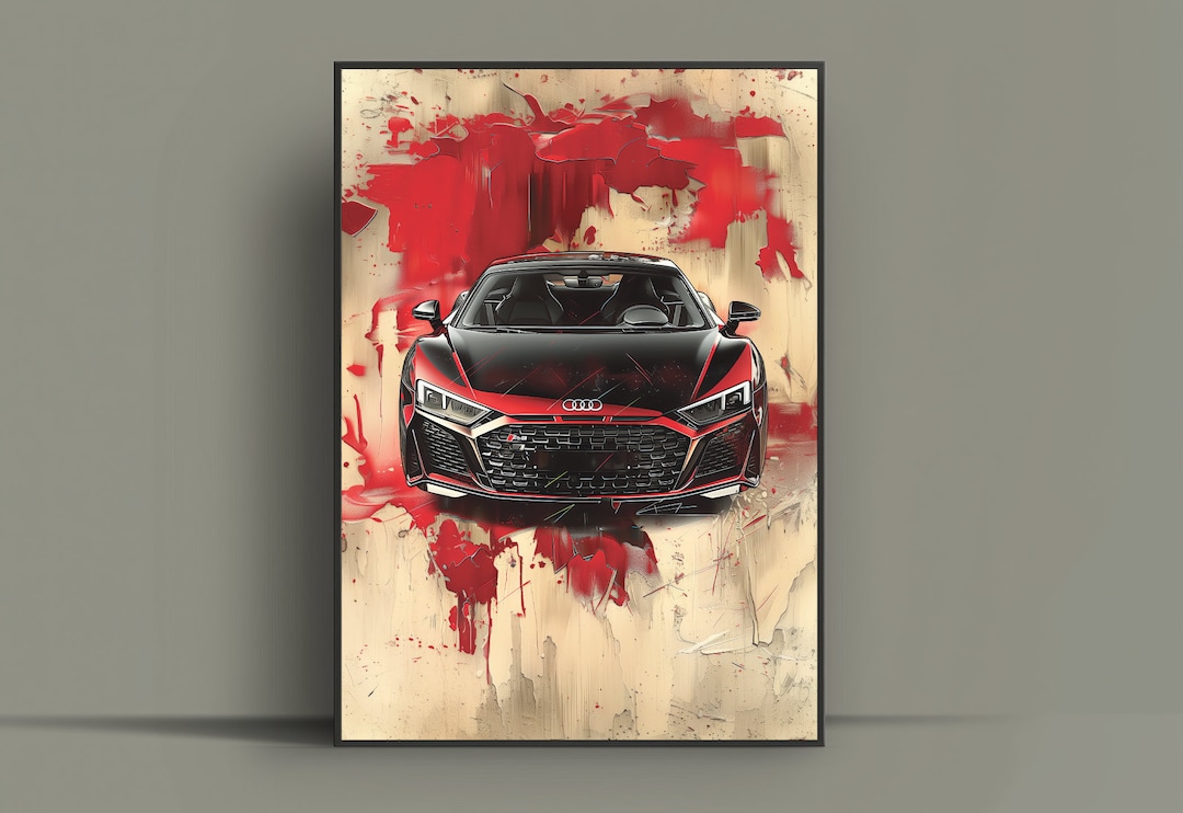 Audi R8 Poster Audi Poster Digital Download Super Car Print Art Print ...