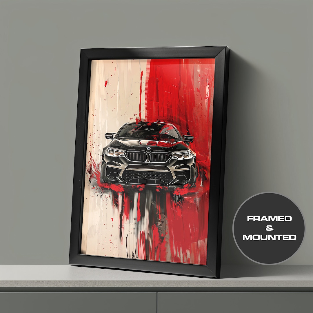 BMW M5 F90 Framed Artwork BMW Car Art Super Car Print Art Print Home ...