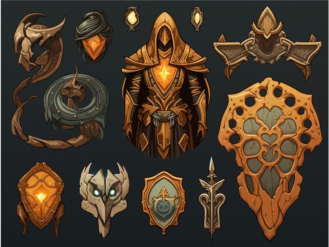 Wizard's Arsenal: PNG Artifacts for Crafting Spells and Charms - Etsy