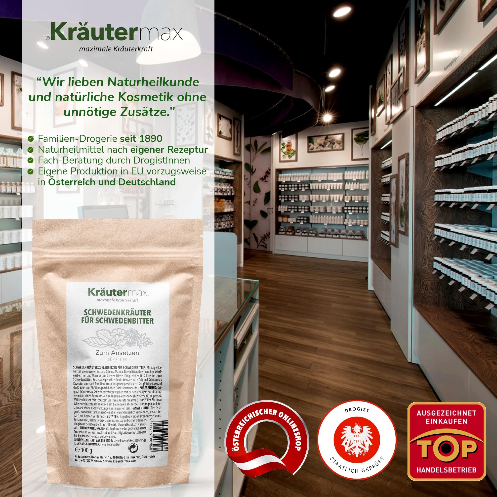 Kräutermax Swedish Herbs for Making Swedish Bitters 1 X 100 G - Etsy UK