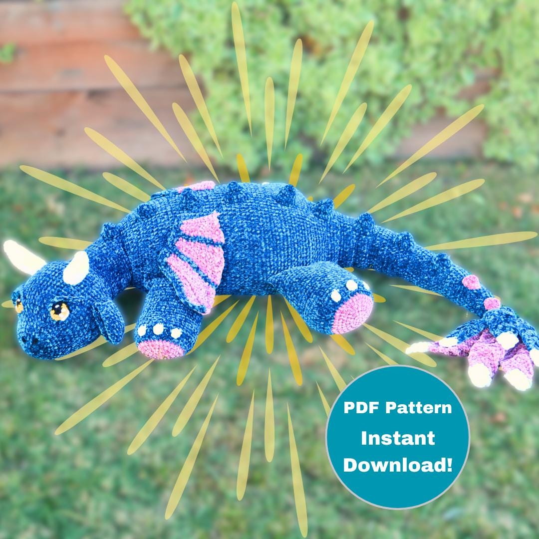 Theodore the Dragon Crochet PDF Pattern [digital Pattern ONLY] - Etsy