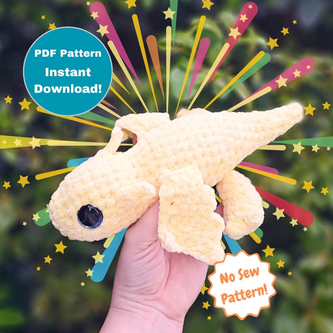 Baby Wyvern Dragon Crochet Pattern Pack [digital Pattern ONLY] No Sew ...