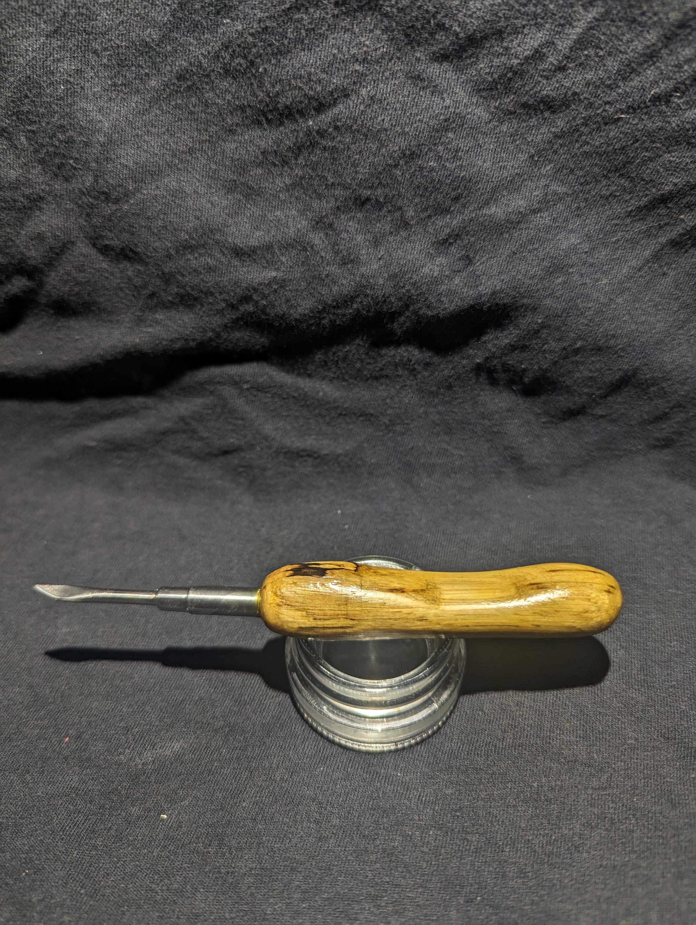 Handcrafted Wooden Wax Carving/scooping Tool Kwanzan Cherry Big Breesh ...