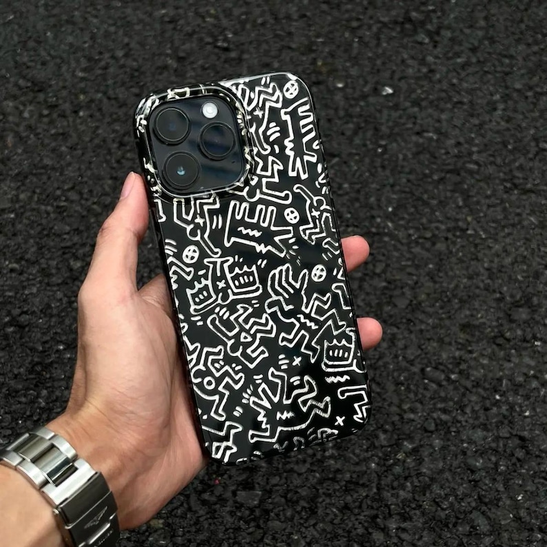 Graffiti Skull iPhone Case: Shockproof Street Style - iPhone 13 to 16 ...