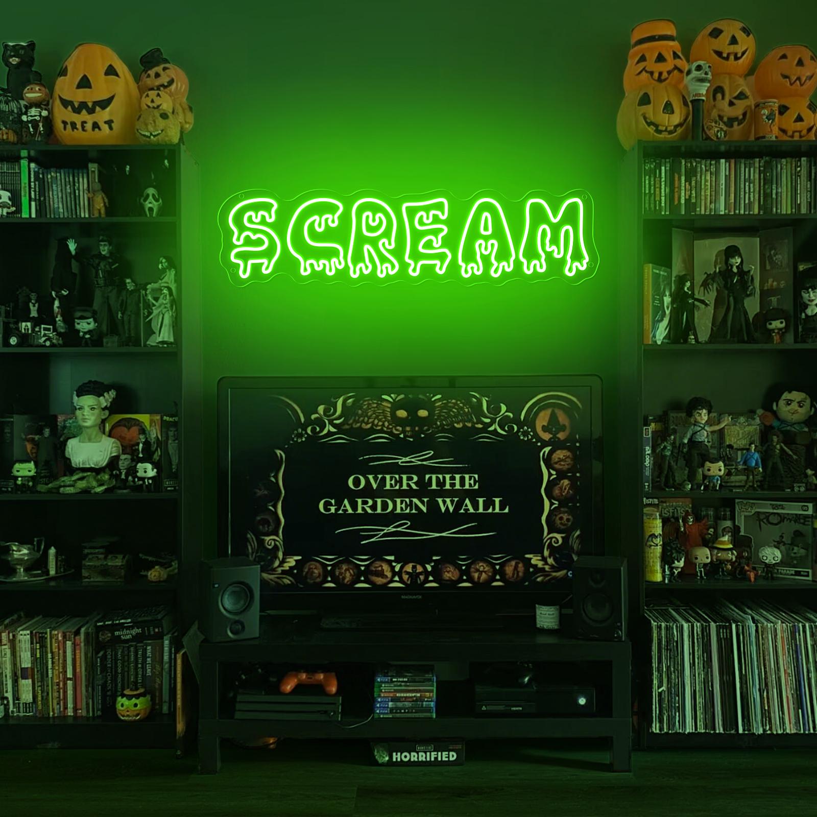 Scream Sign, Scary Movies Room, Horror Movies Gift, Horror Movie Theme ...