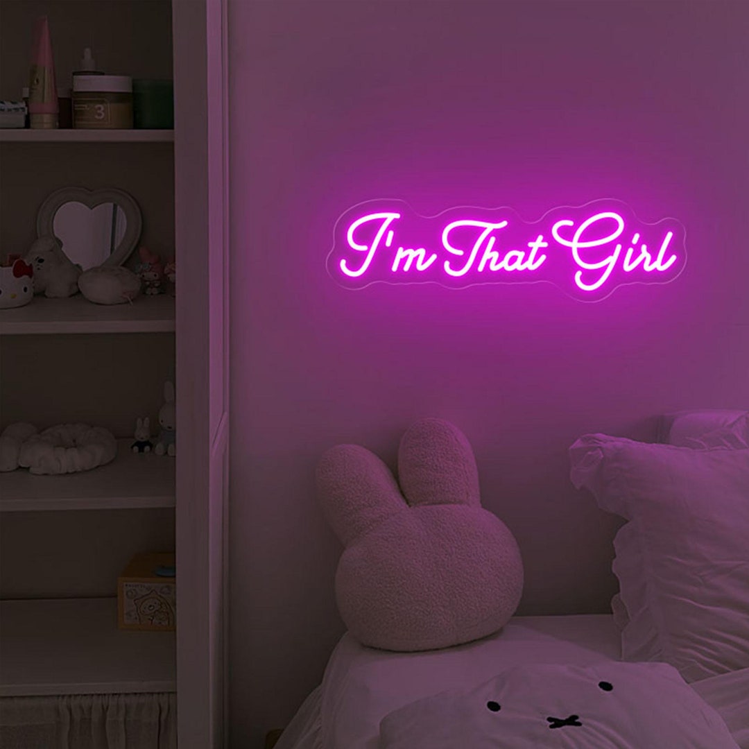 I'm That Girl Neon Sign, Girl Room Neon Light, Aesthetic Dorm Room ...