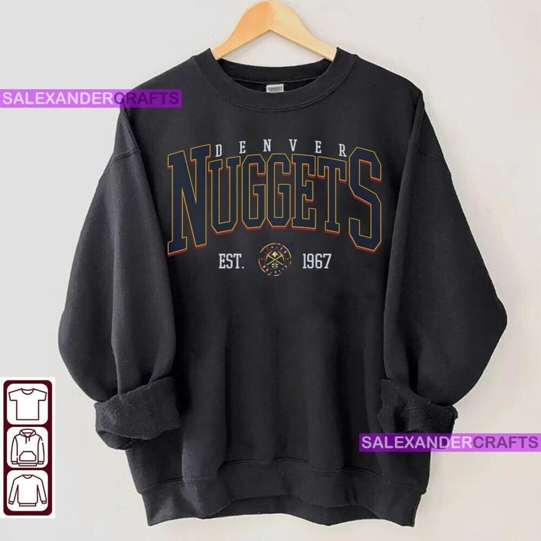 Vintage Denver Nuggets Sweatshirt T-shirt, Denver Basketball Shirt ...