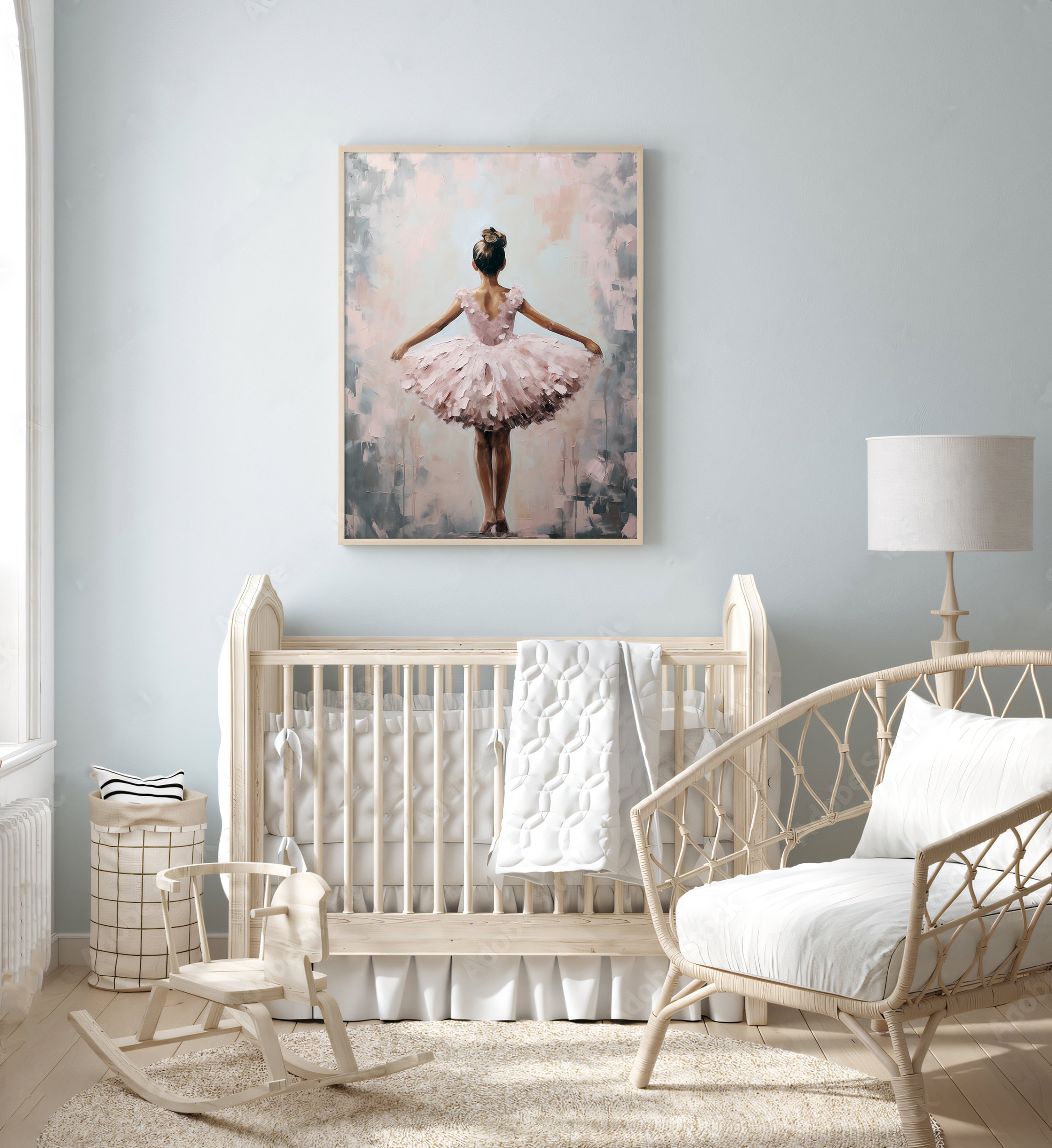 Ballerina Wall Art, Ballet Nursery Decor, Pink Girl's Room Ballet ...