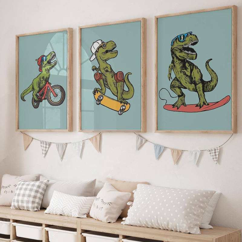 Kids Room Surf Print Set - Etsy UK