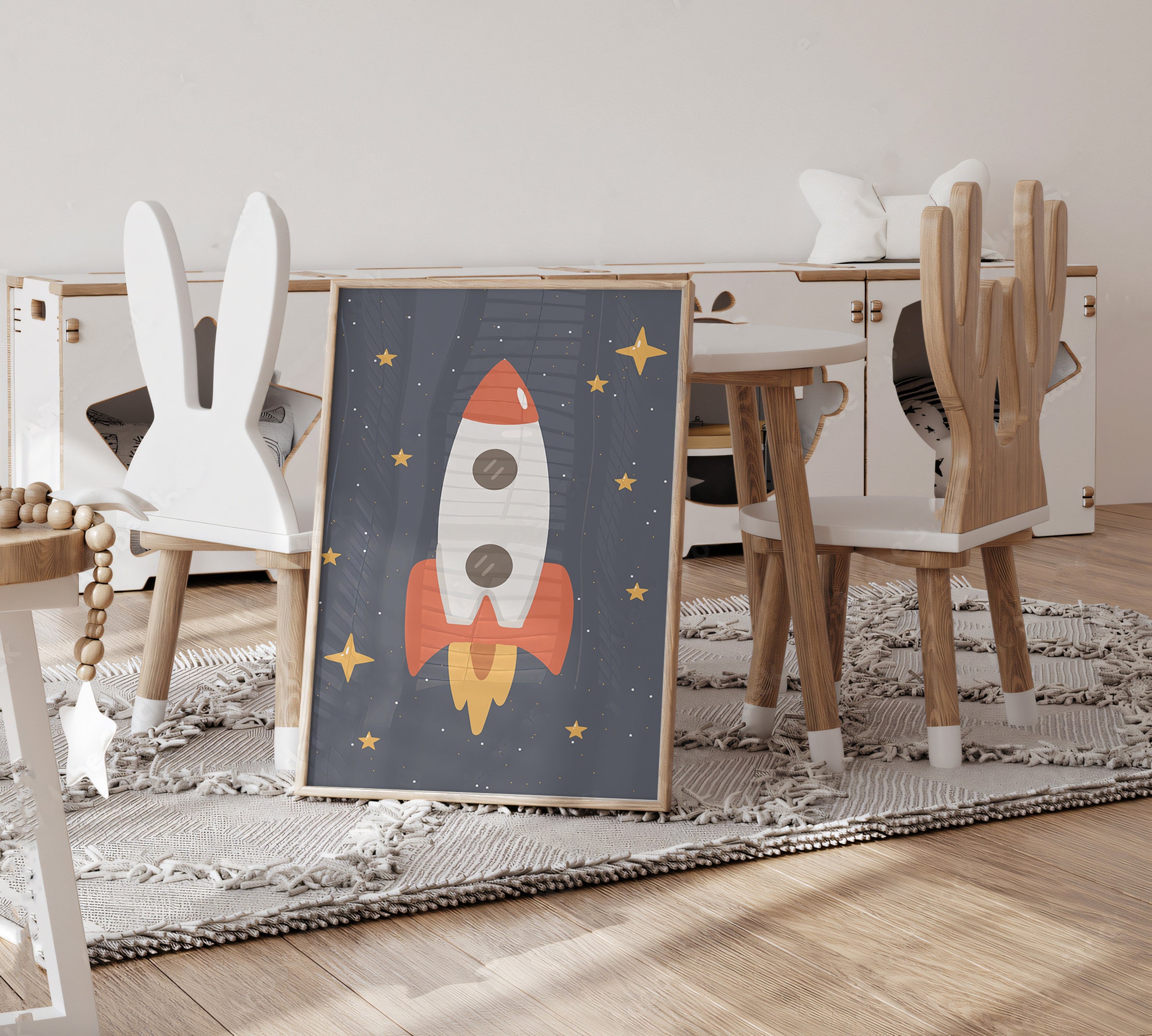 Printable Space Rocket Posters, Space Nursery Print, Outer Space ...