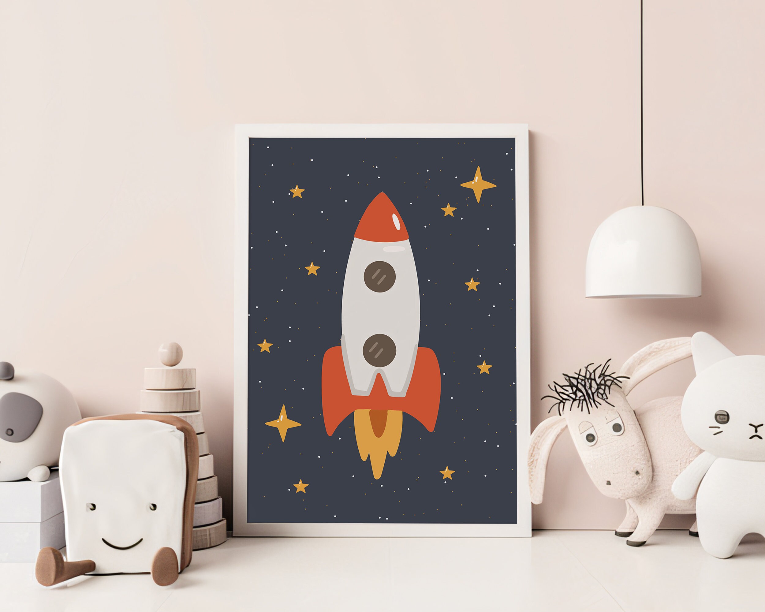 Printable Space Rocket Posters, Space Nursery Print, Outer Space ...
