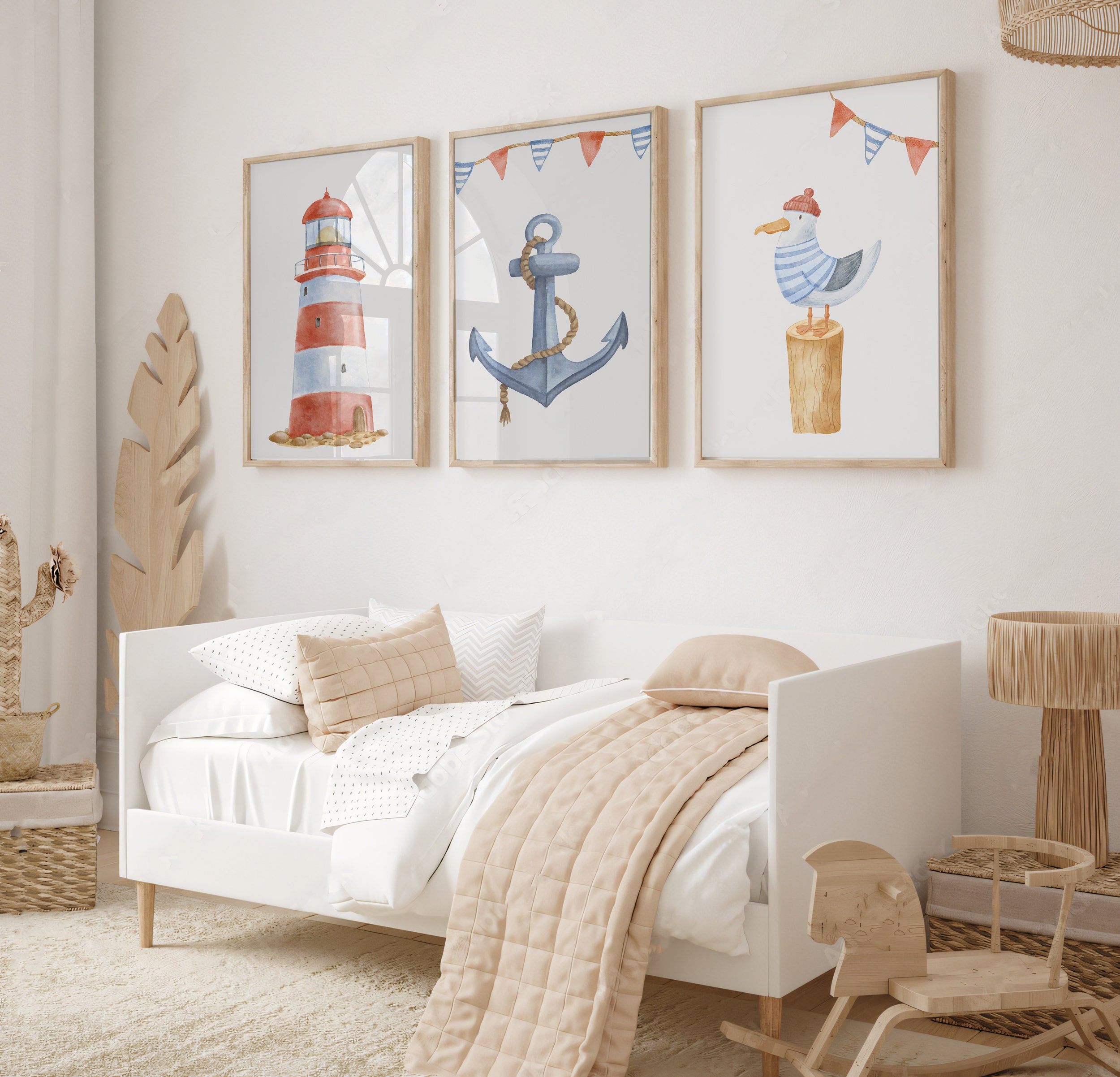 Nautical Nursery Set of 3 Prints, Under the Sea Kids Posters, Ocean Boy ...