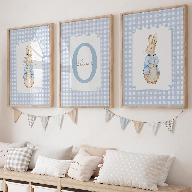 Peter Rabbit Boy Wall Art - Etsy