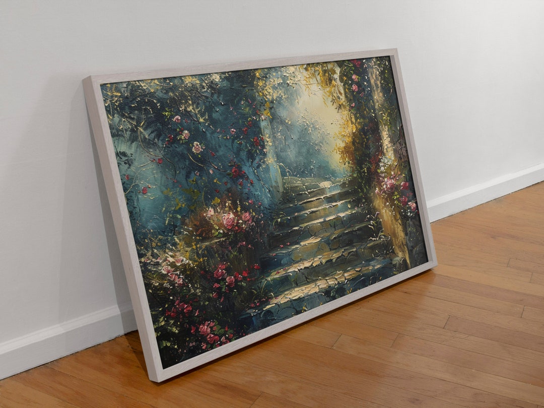 The Secret Garden , Vintage Painting , Digital Printable, Wall Art - Etsy