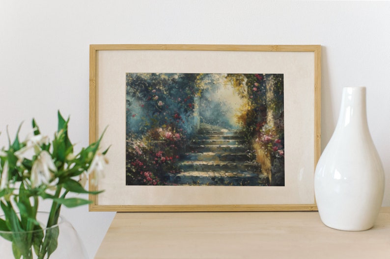 The Secret Garden , Vintage Painting , Digital Printable, Wall Art - Etsy