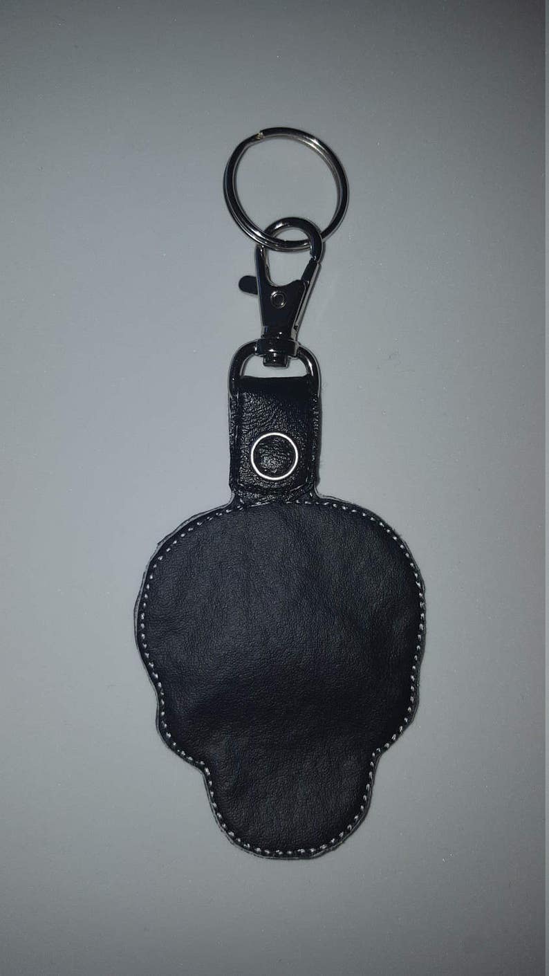 Sugar Skull Keychain, Sugar Skull Key Fob, Day of the Dead Key Chain ...