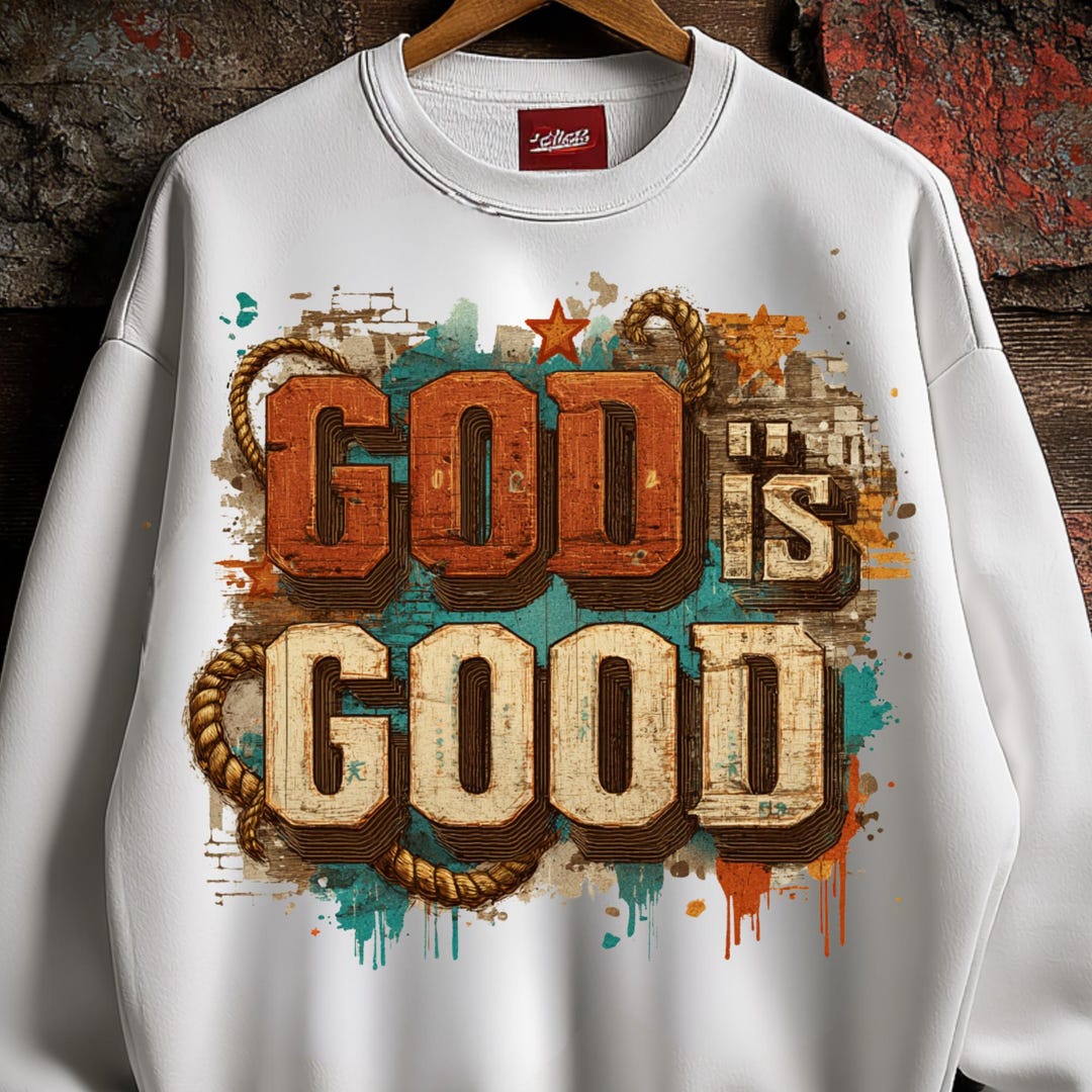 God is Good Western Faith Based Png, Christian Quote Inspirational ...