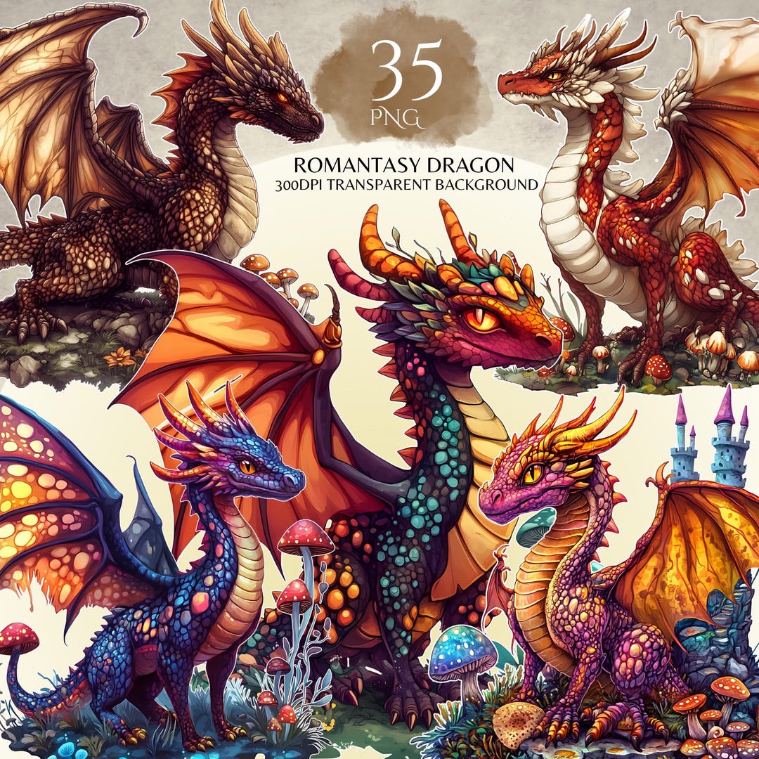 Romantasy Dragon Png, Mystic Fantasy Dragon, Winged Dragons, Dragon ...