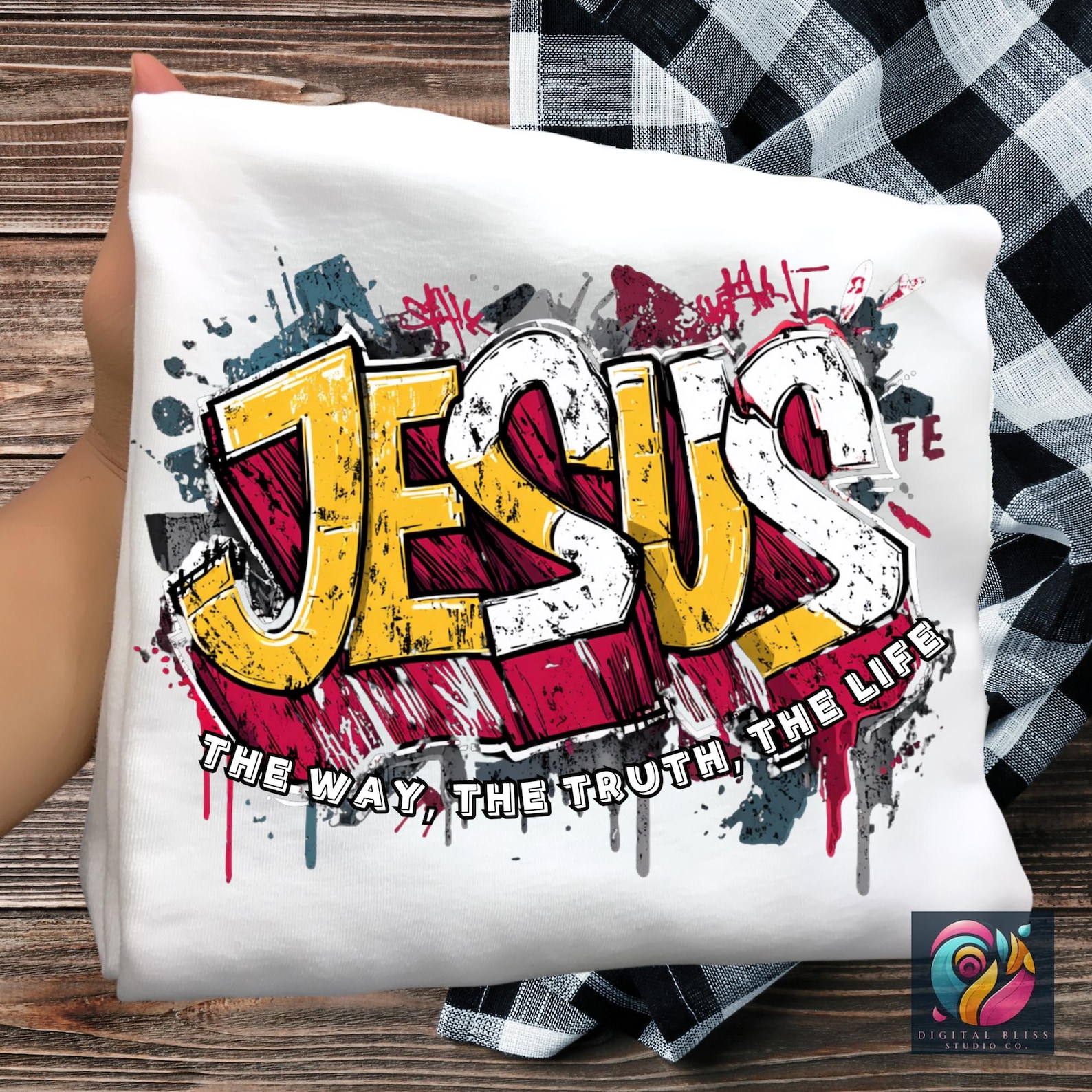 Jesus Graffiti Png Bundle, Jesus the Way the Truth the Life Clipart ...