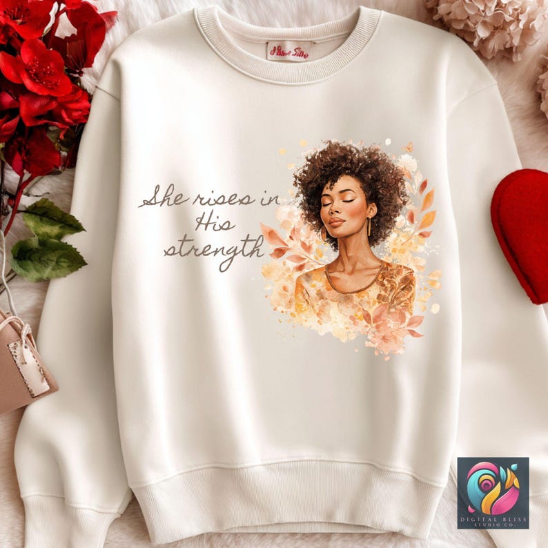 Faith Based Bible Verse Black Woman Png Bundle, Affirmation Afro Girl ...