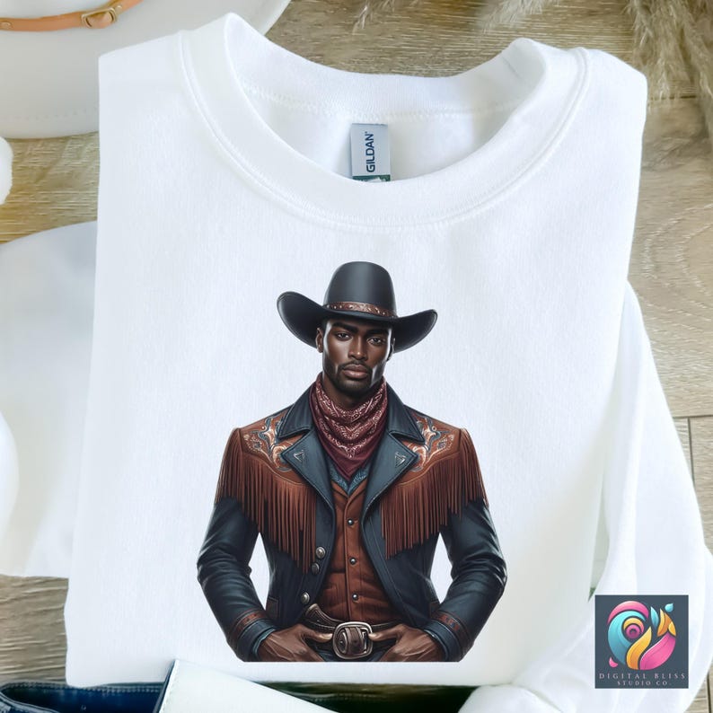 Black Cowboy Western Man Png Bundle Black Boy African American Male ...