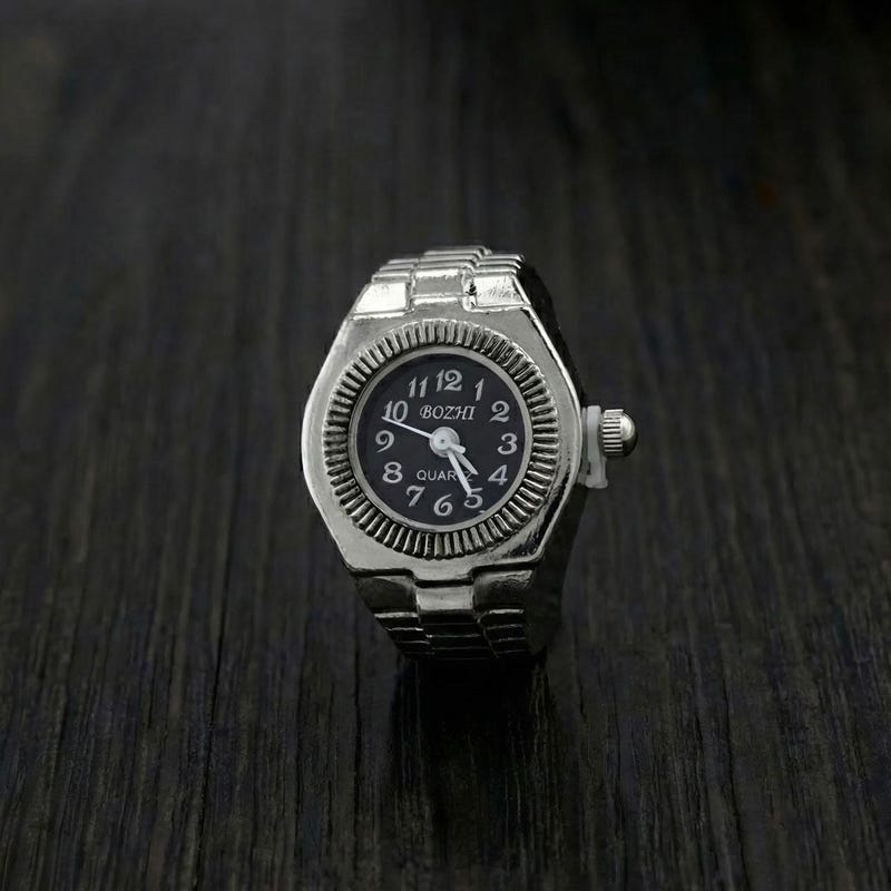 Clock Finger Ring - Etsy